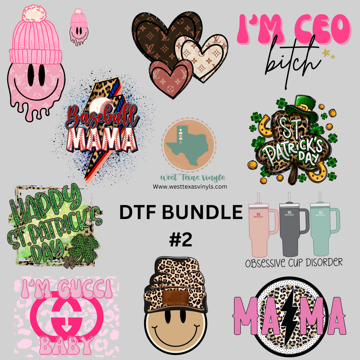 Dtf bundle #2 – West Texas Vinyls